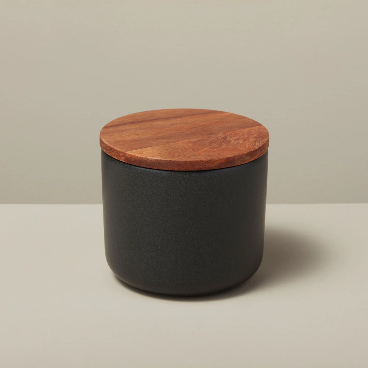 Handmade Stoneware Canisters with Acacia Wood Lid – Shoppe Details and ...
