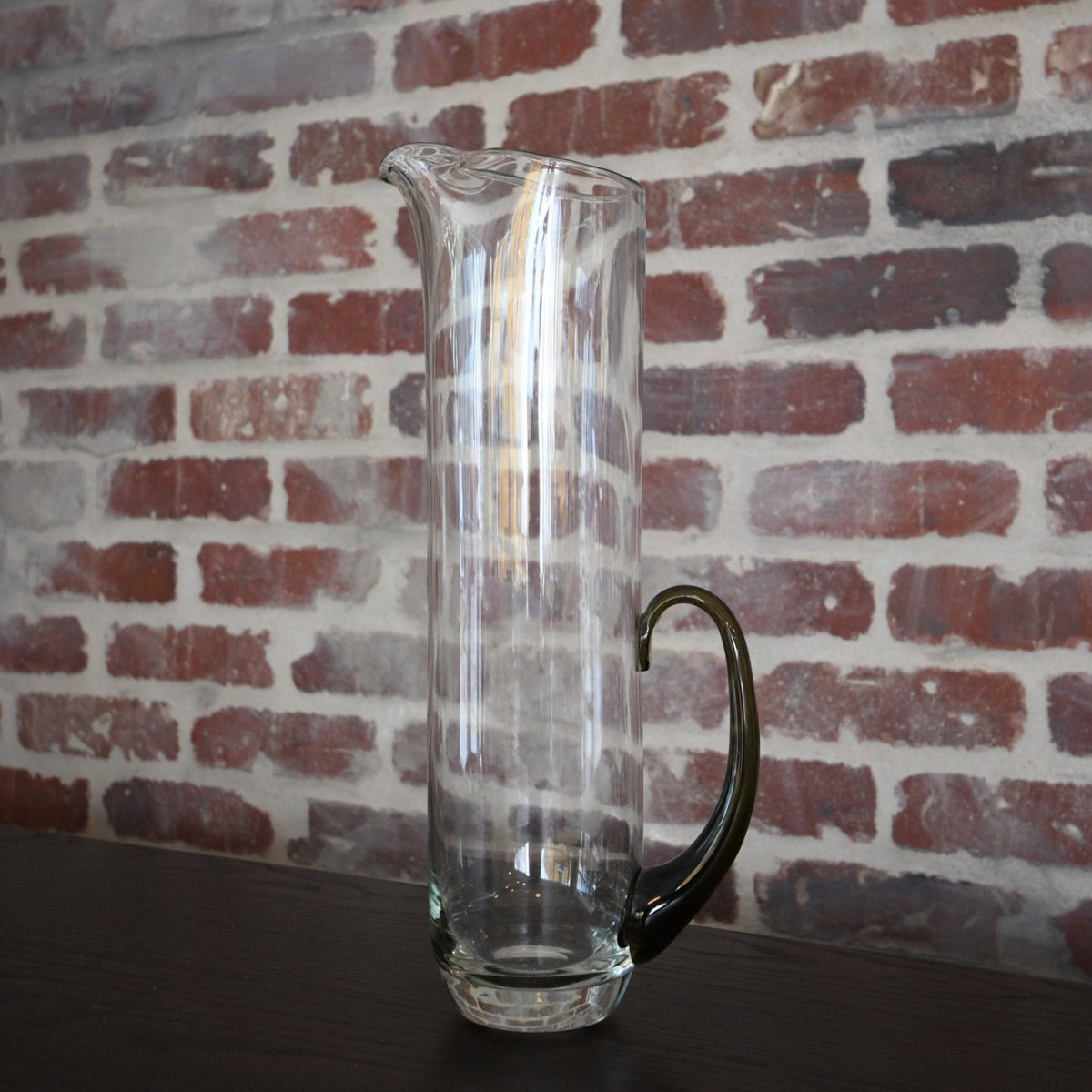 mid-century antique tall glass pitcher – Shoppe Details and Design Showroom