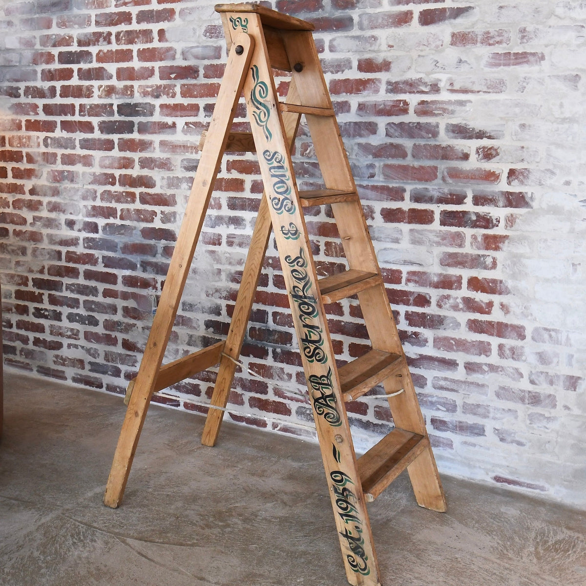 antique wooden ladder – Shoppe Details and Design Showroom